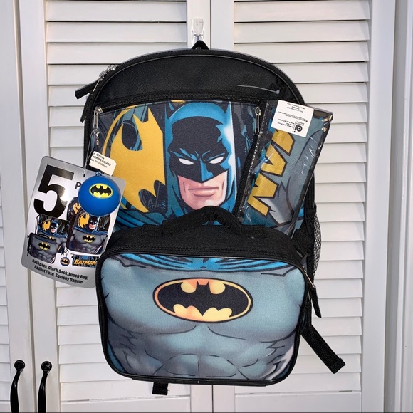 Batman | Accessories | Batman 5 Piece Backpack Set | Poshmark